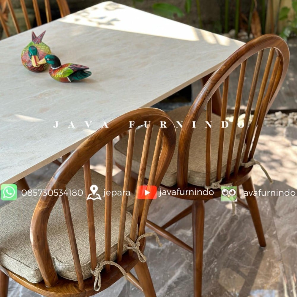 Maya • Dining Set Jati - Java Furnindo