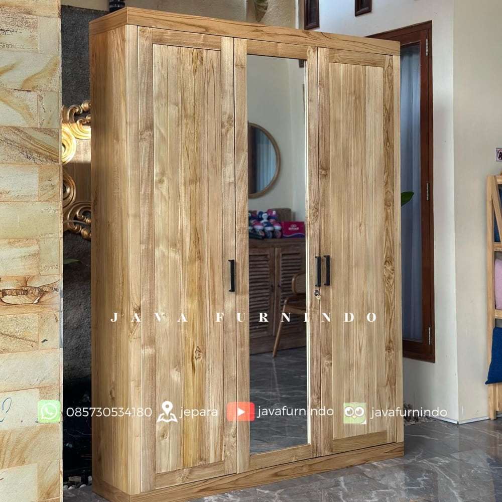 Mila • Almari Jati Custom - Java Furnindo