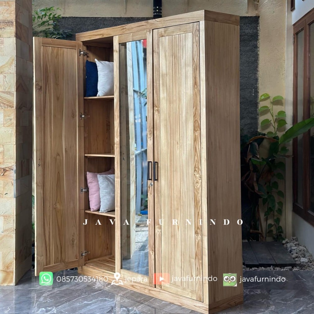 Mila • Almari Jati Custom - Java Furnindo