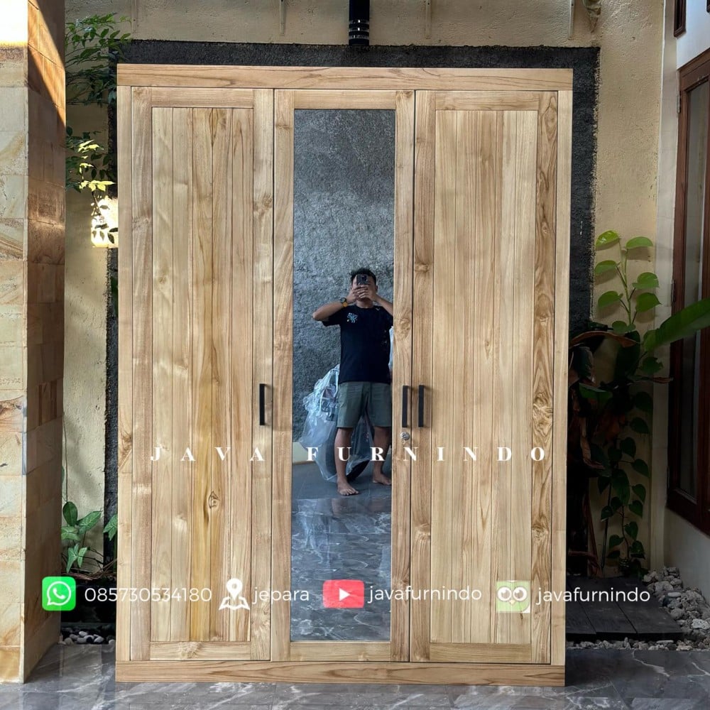 Mila • Almari Jati Custom - Java Furnindo