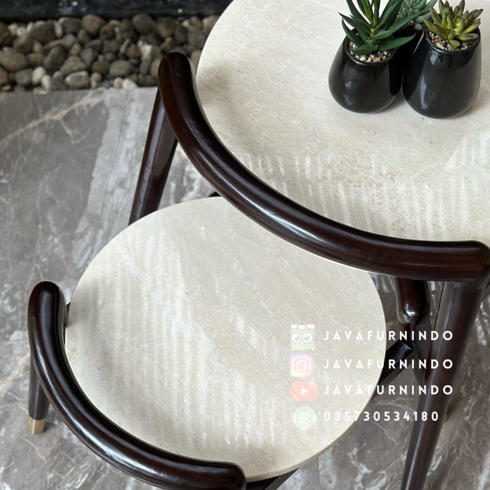 Oya • Nesting Table Jati - Java Furnindo